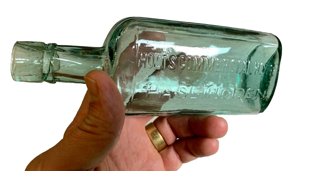Rare Antique Applied Top Holt's Haslingden Commerical Hotel Bottle ...