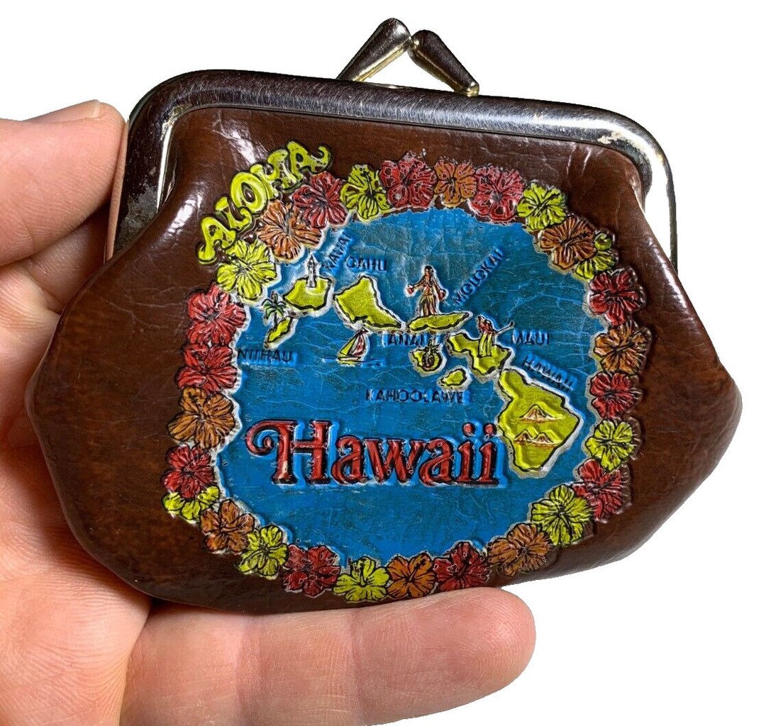 Vintage Antique 1970s 70s Psychedelic Hawaii Aloha Small Change Coin ...