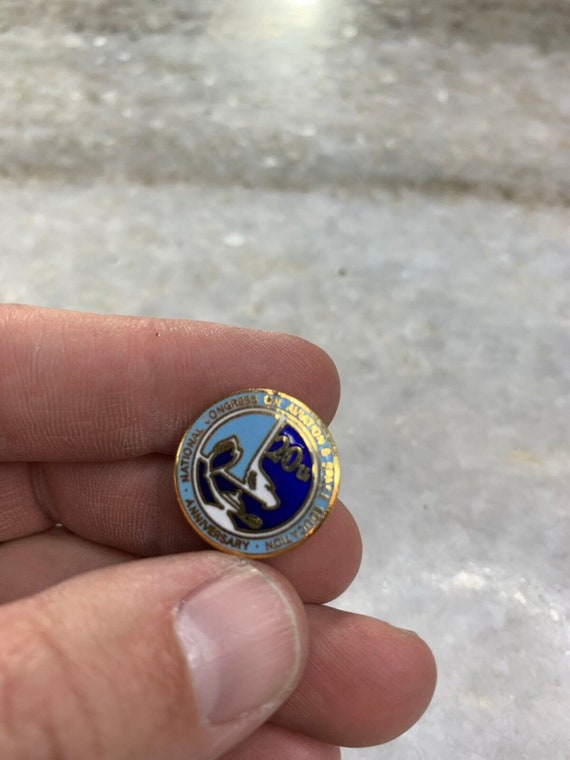 20th anniversary enamel/chrome pin national congress … - Gem