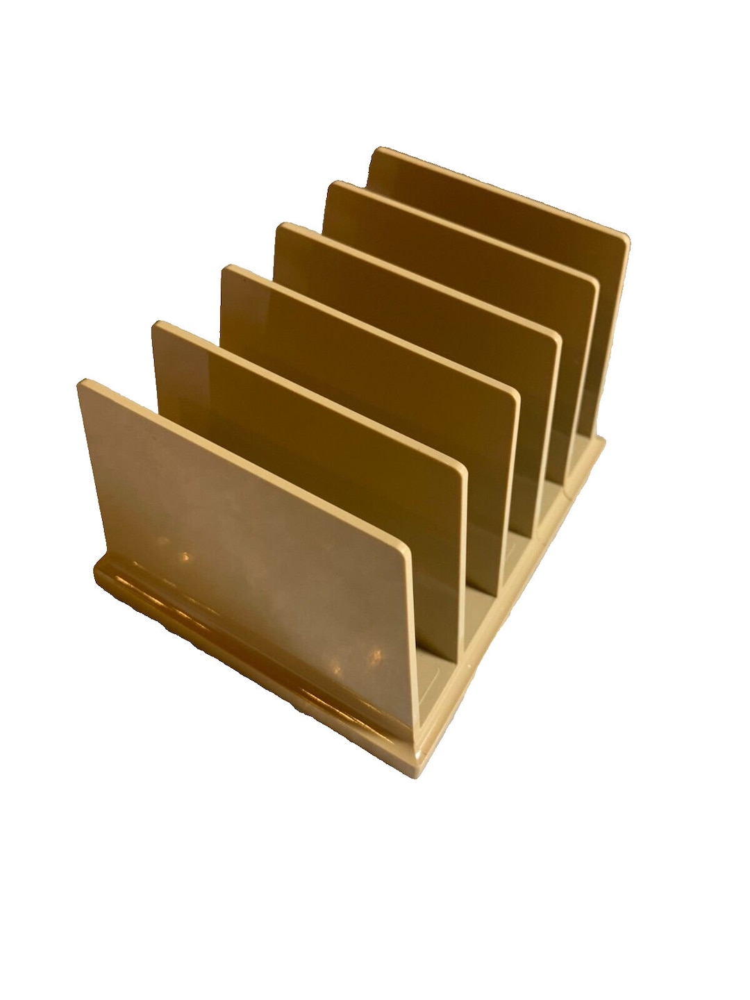 Small Vintage Mid Century Mail Letter Holder Stand Rack Minimalist ...