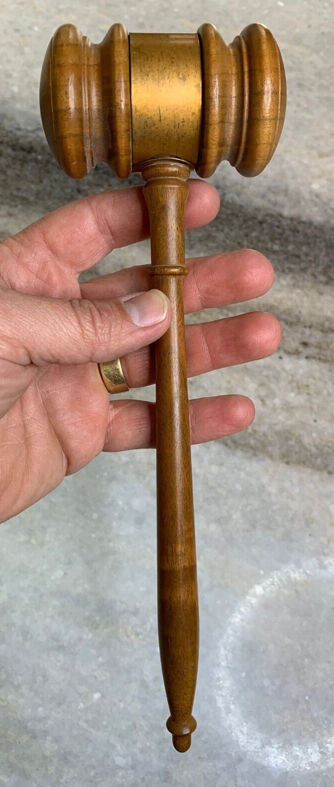 Vintage Hardwood/wood/wooden/copper Ornate/fine Judge/lawyer/president ...