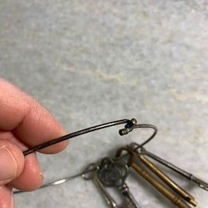 Antique Skeleton Keys Prison Jail Jailer Guard Key Ring Holder key to ...