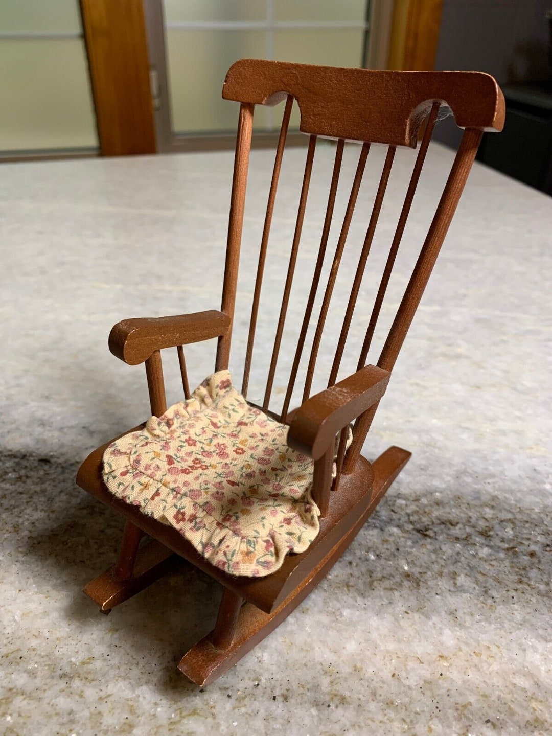 Vintage 1980s 1990s Woode Wooden Doll Bear Rocking Chair 6.5"t - Etsy