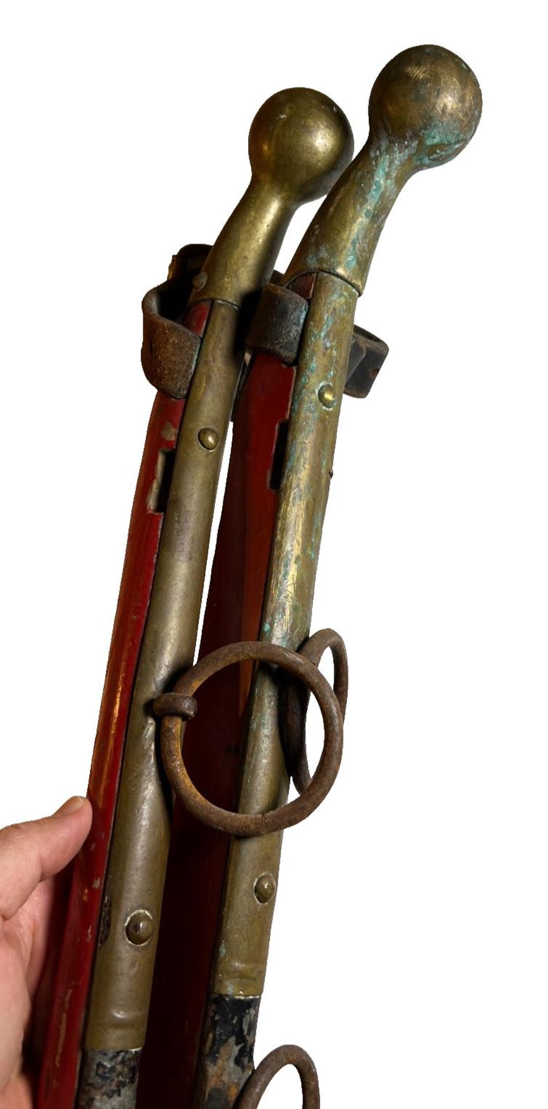 Antique Horse Hames Brass Ball End Yoke Farm Harness Equestrian Tack ...