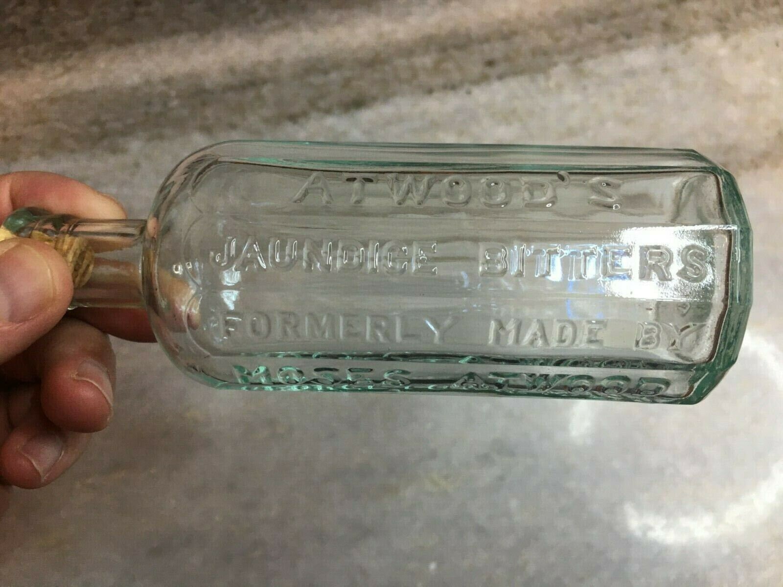 Excellent Cond Antique Bottle Atwood's Jaundice Bitters Georgetown ...