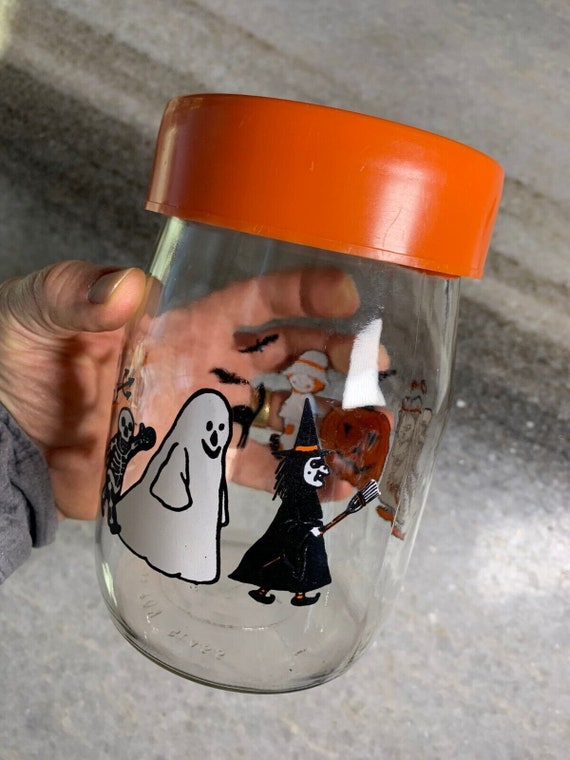 Rare vintage 1980s 80s carlton glass jar halloween gh… - Gem
