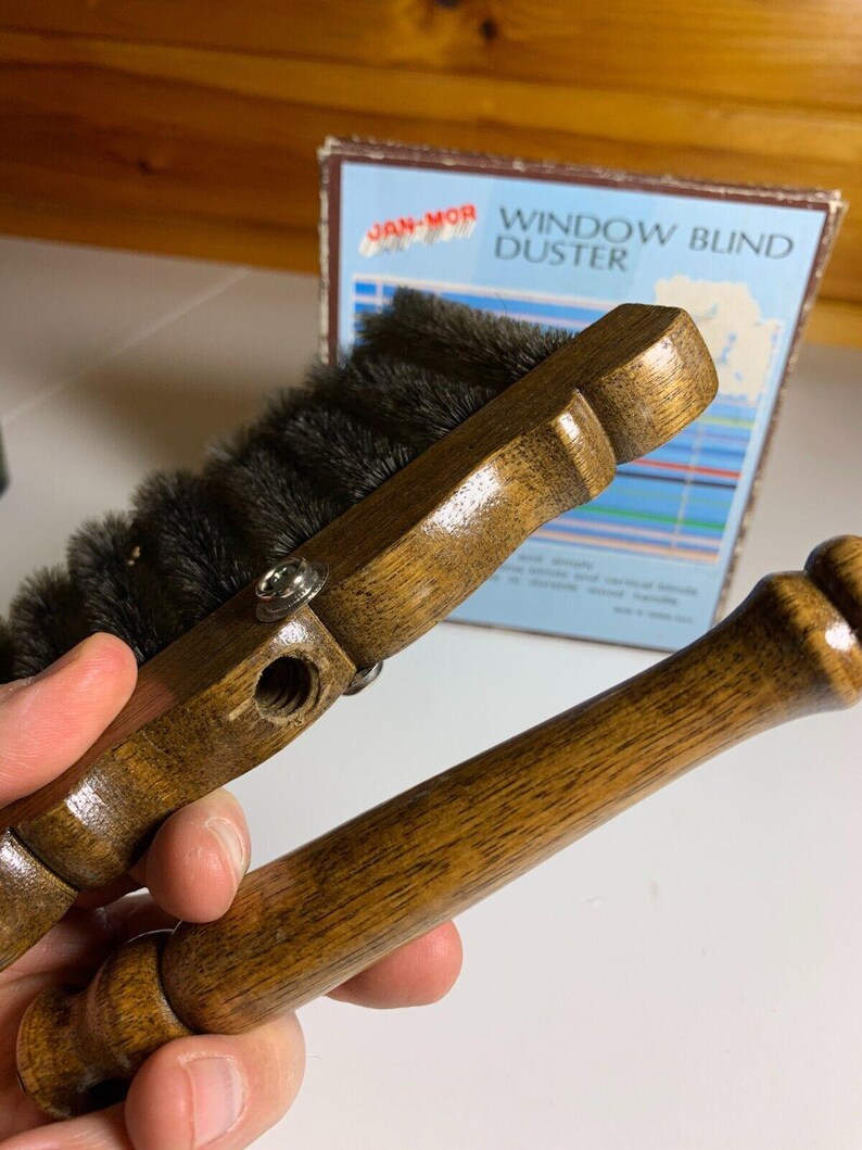 Rare Vintage 1980s 80s Window Metal Blind Duster Cleaner Brush Hand ...