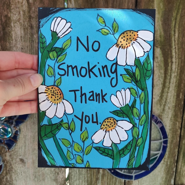 No Smoking Sign - Etsy