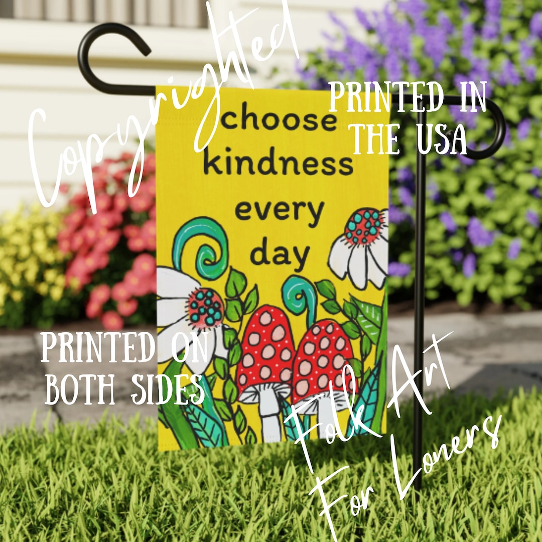 Choose Kindness Every Day 18 X 12 Garden & House Banner Daisies and ...