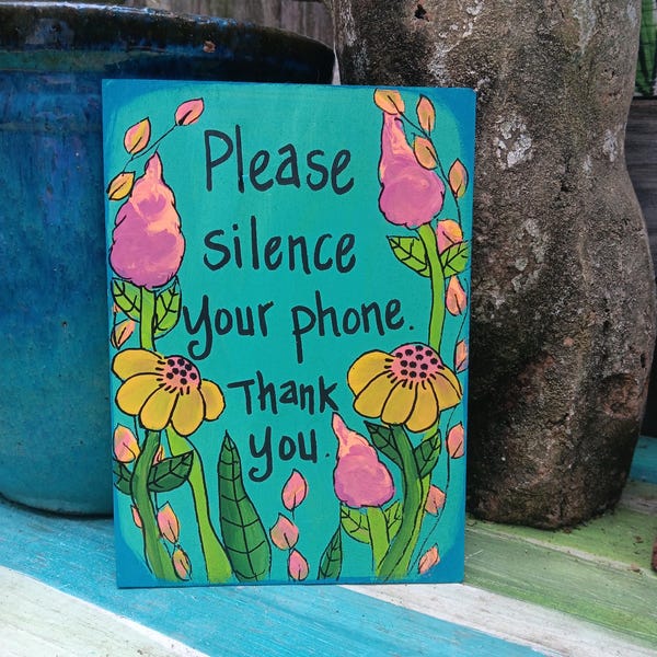 Please Silence Cell Phone Signs - Etsy