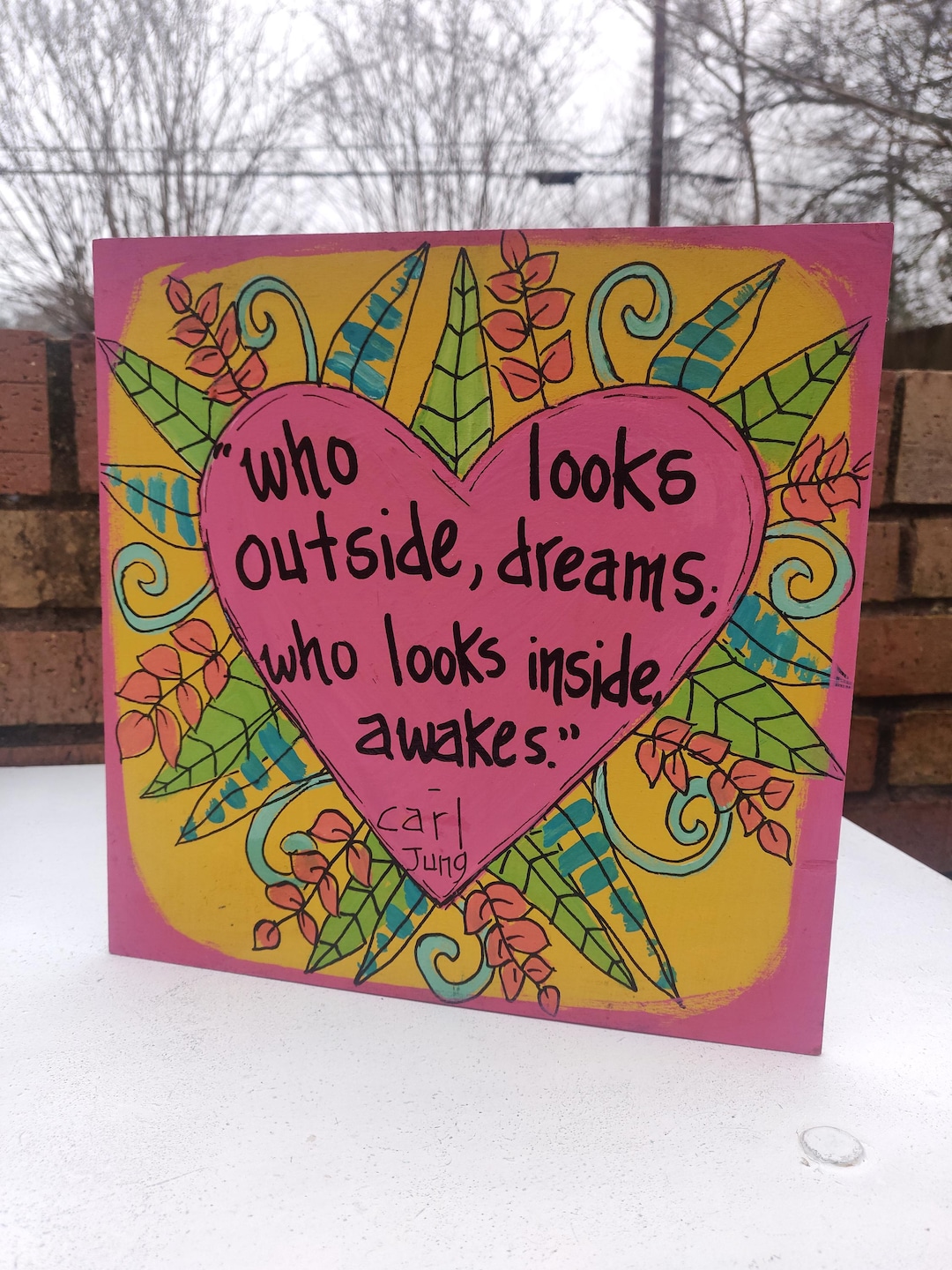 Who Looks Outside, Dreams, Who Looks Inside, Awakes - Carl Jung Quote ...