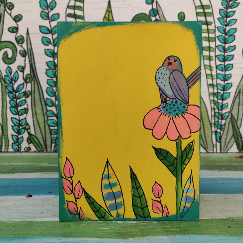 Little Folk Art Painting - Etsy