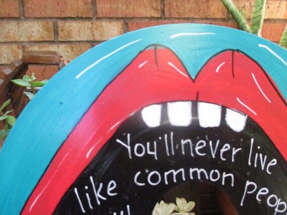 Pulp band hand-painted record song lyric art Pulp lyric art sign Pulp ...