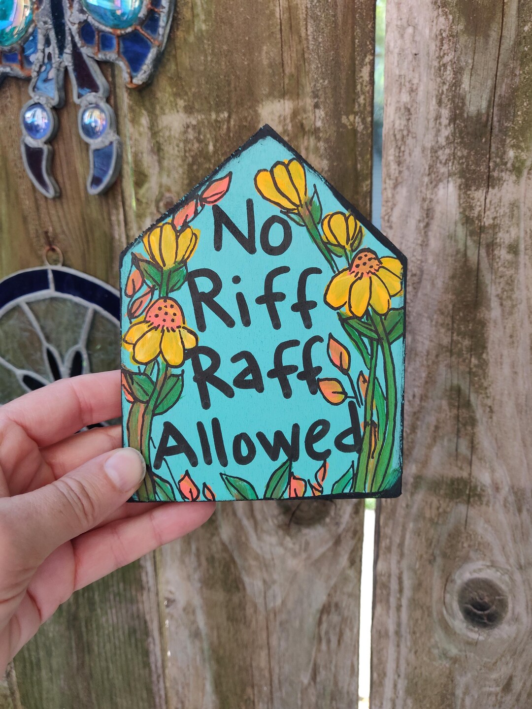 No Riff Raff: Hand-painted 5x4" Chunky Little House - Etsy