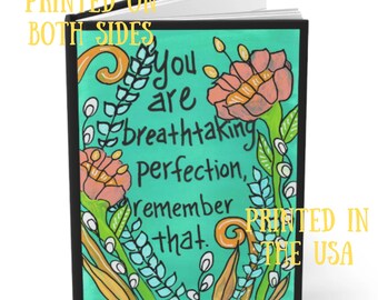 Beautiful Girl You Can Do Hard Things Matte Hardcover Journal 8 X 5.75 ...