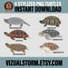 Desert Wildlife Clipart Bundle - PNG Animal Illustrations, Arid Habitat ...