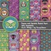 Printable Dog Digital Patterned Paper Whimsical Pet Motifs - Etsy