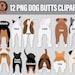 Dog Butt Clipart - Cute Png Pet Behinds, Funny Clip Art With Pit Bull ...
