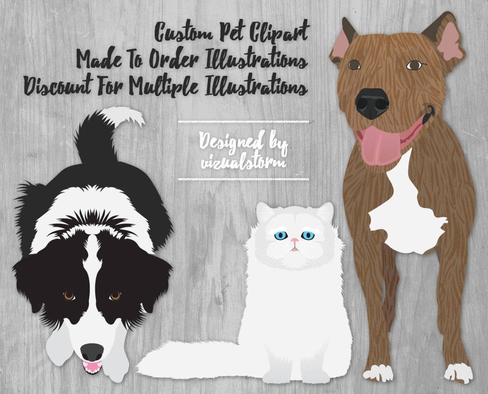 United Kingdom Dog Breeds Clipart Spaniel Collie Ridgeback | Etsy
