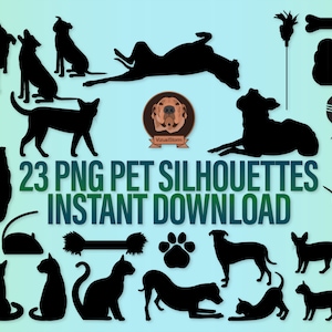 Animal Silhouette Clipart Bundle - Wildlife Habitat Png Clip Art ...