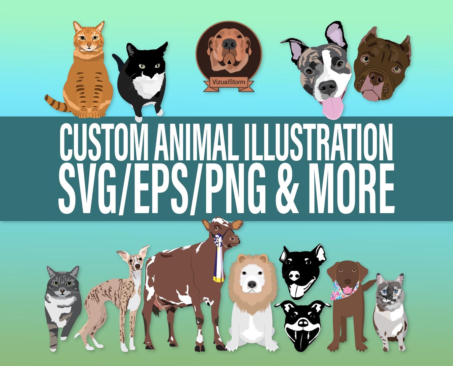 British Dog Breeds Illustration Bundle - Hand Drawn Png Canine Clipart ...