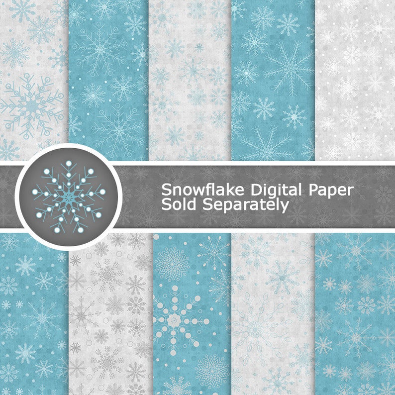 Printable Arctic Animals Digital Paper - Handmade Antarctic Wildlife ...