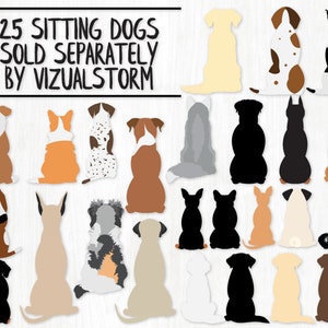 Dog Butts Bundle Clipart 25 Dog Rear End Graphics Aussie, Labrador ...
