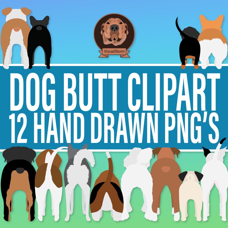 Dog Butt Svg - Etsy