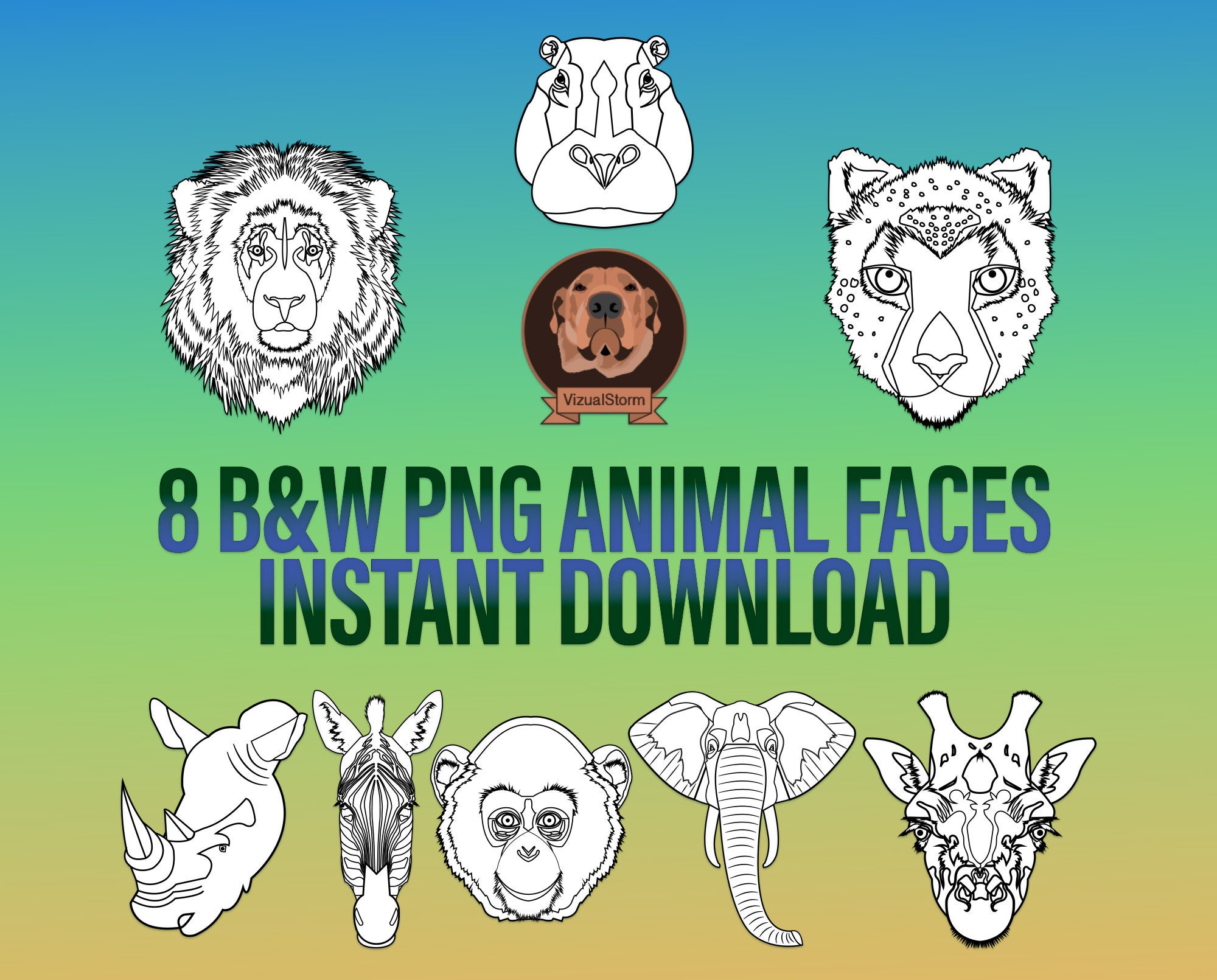 Wildlife Safari Gift Tags - Printable African Animal Theme Labels for ...