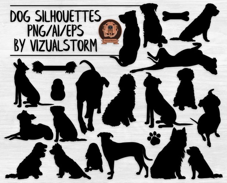 British Dog Breeds Illustration Bundle - Hand Drawn Png Canine Clipart ...