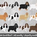 United Kingdom Dog Breeds Clipart - Spaniel, Collie, Ridgeback, Westie ...