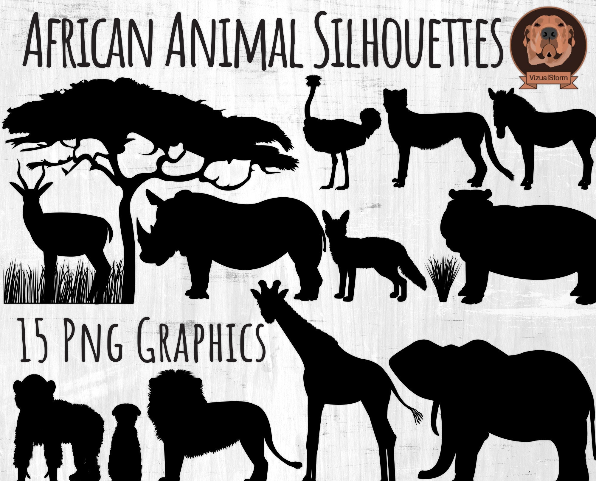 African Animal Silhouette