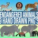Desert Wildlife Clipart Bundle - PNG Animal Illustrations, Arid Habitat ...