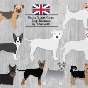 United Kingdom Dog Breeds Clipart Spaniel Collie Ridgeback | Etsy