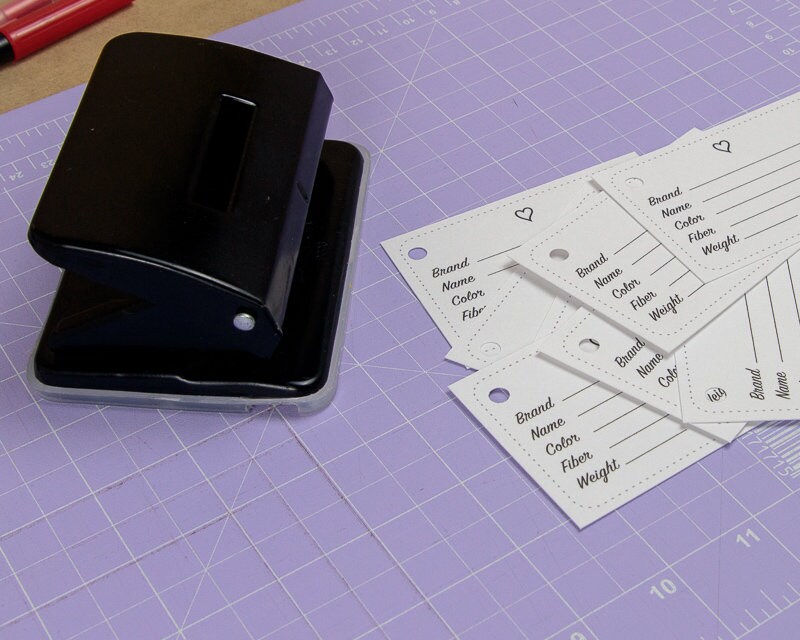 Yarn Tags to Print at Home US Letter Paper Size Printable PDF - Etsy