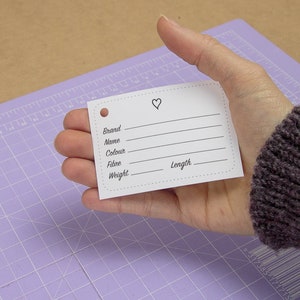 Yarn Tags to Print at Home, A4 Paper Size Printable PDF Download to ...
