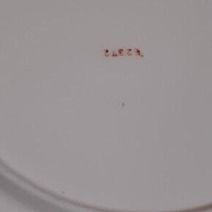 M Hashimura E 2372 Hand Painted Floral Rose Gold Trim Round 8 1/2 ...