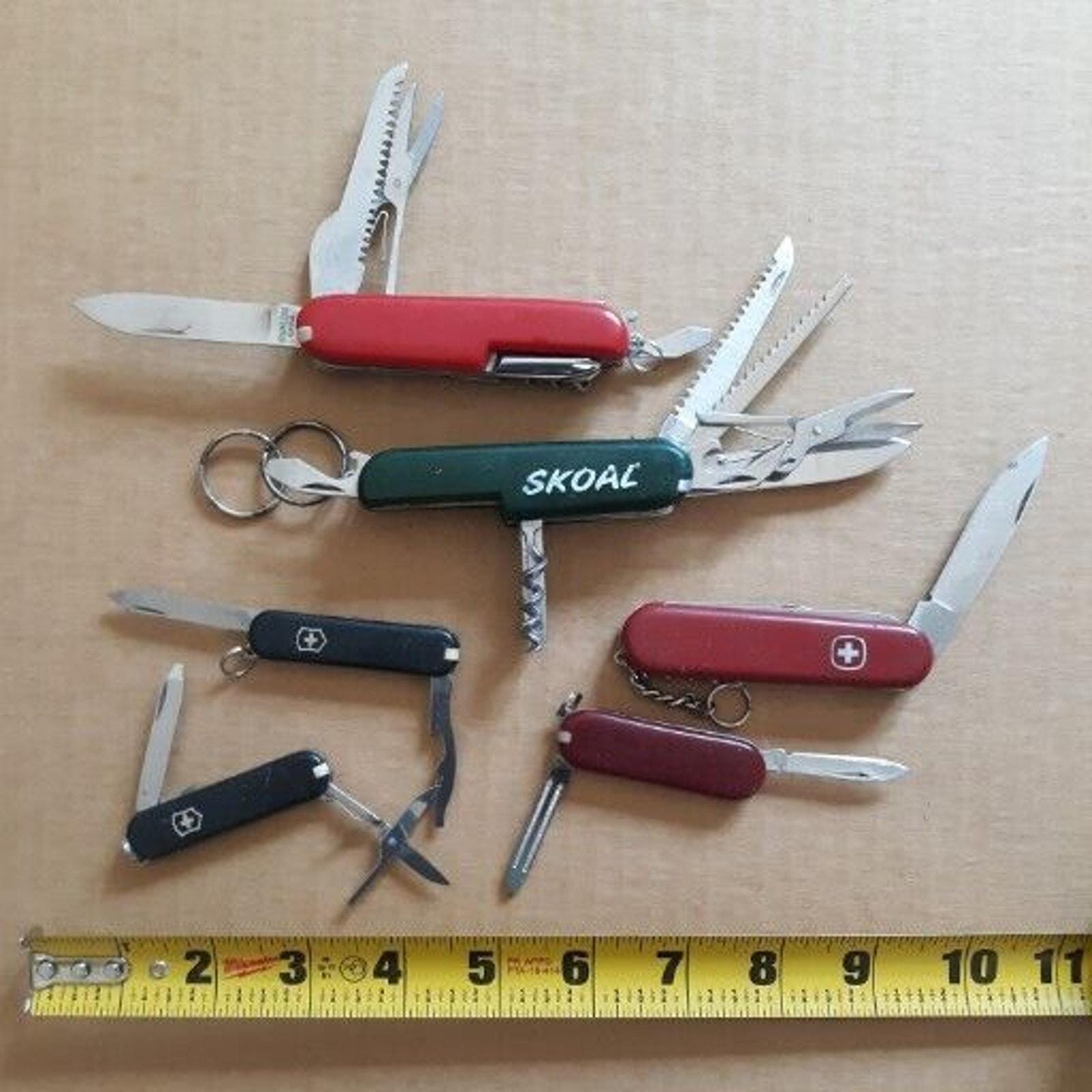 Vintage Folding Pocket Knives, Swiss Army , Skoal, Multi Tool Folding ...