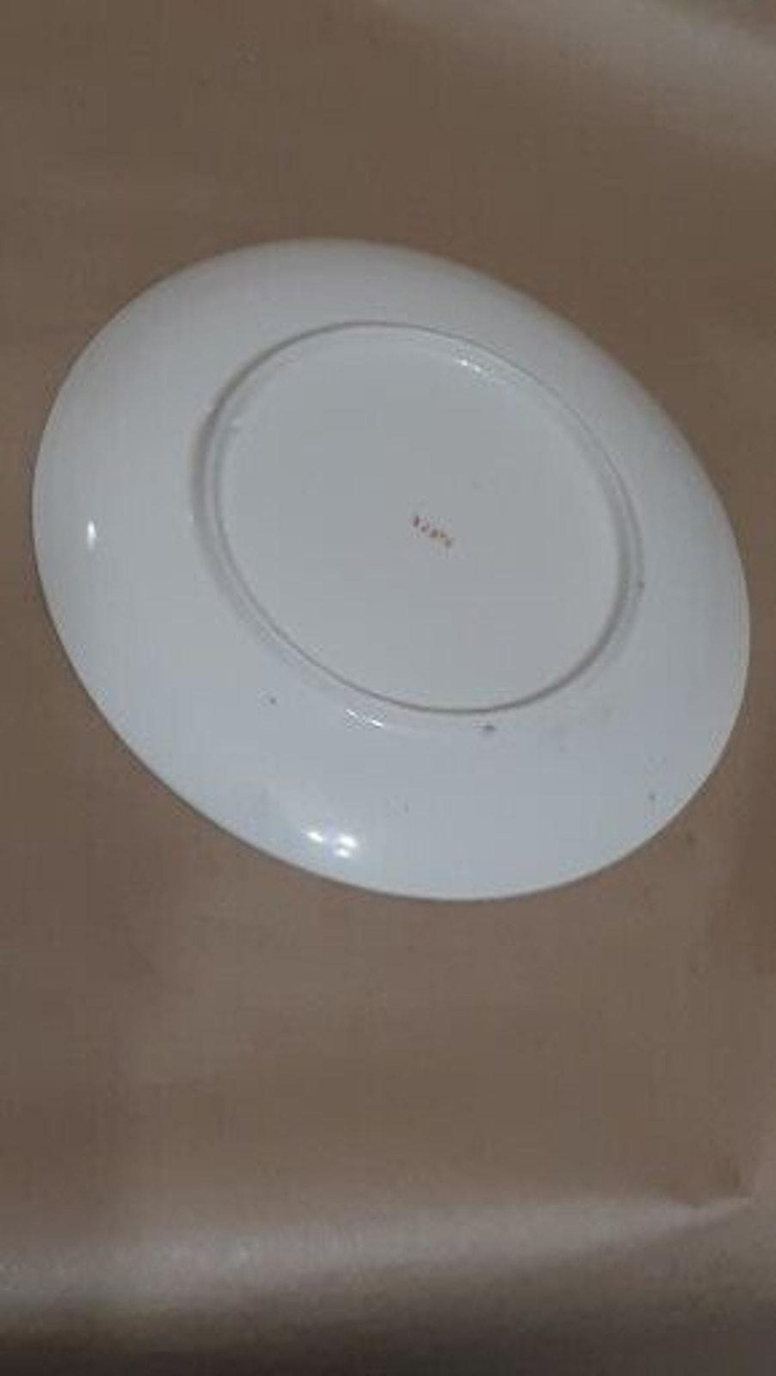 M Hashimura E 2372 Hand Painted Floral Rose Gold Trim Round 8 1/2 ...