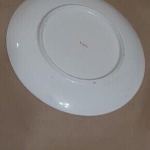 M Hashimura E 2372 Hand Painted Floral Rose Gold Trim Round 8 1/2 ...