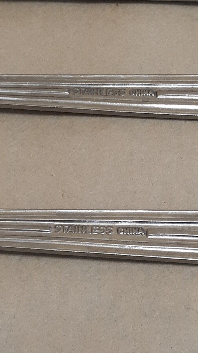 Unf2201 Stainless Steel Flatware Silverware China, Ridges, Fork, Spoon ...