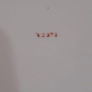 M Hashimura E 2372 Hand Painted Floral Rose Gold Trim Round 8 1/2 ...