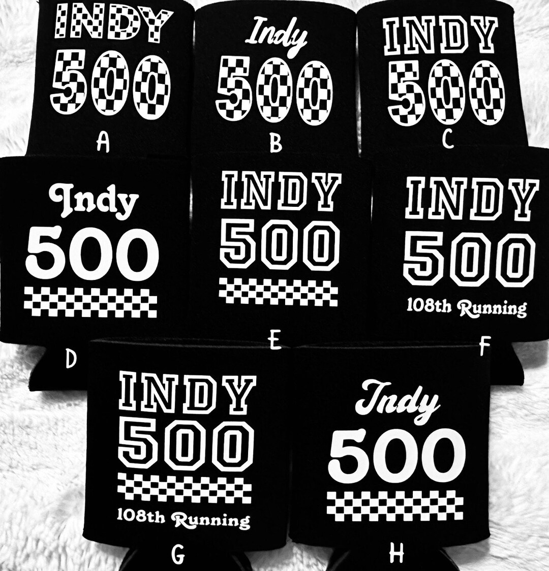 Indy 500 Koozies Indianapolis 500 Koozies Race Day Koozies Personalize ...