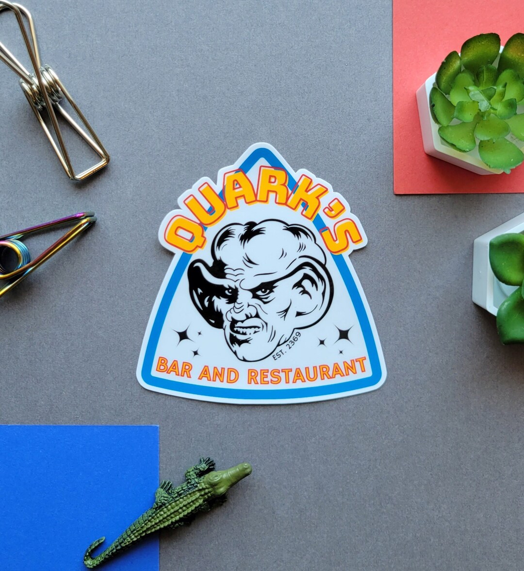 Quark's Bar and Restaurant Sticker Laptop Water Bottle - Etsy