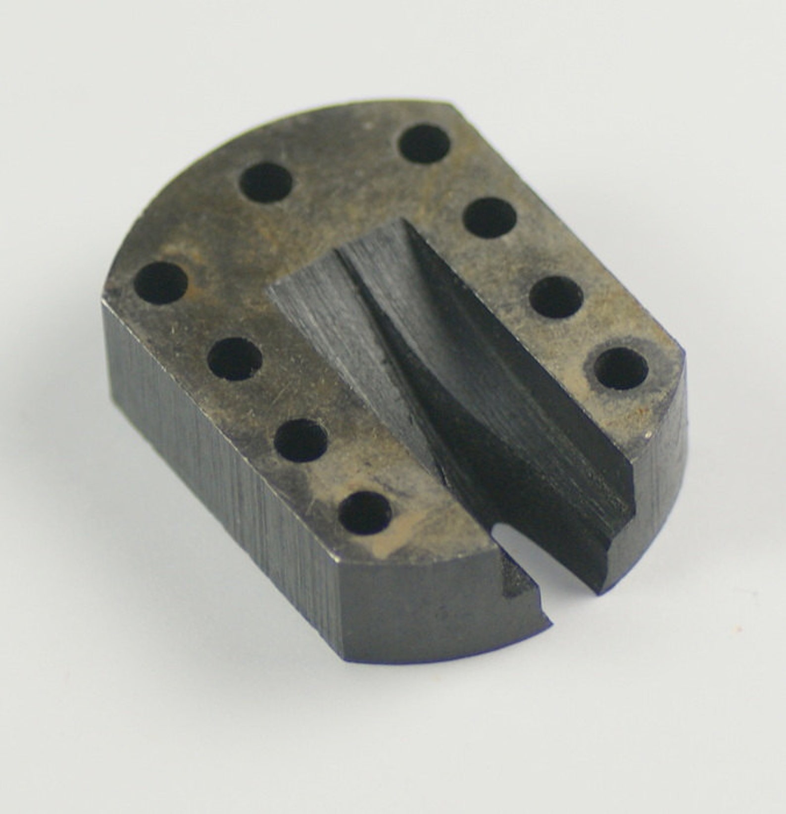 Small Hardened Steel Slot Anvil With V-slot and 9 Holes for - Etsy