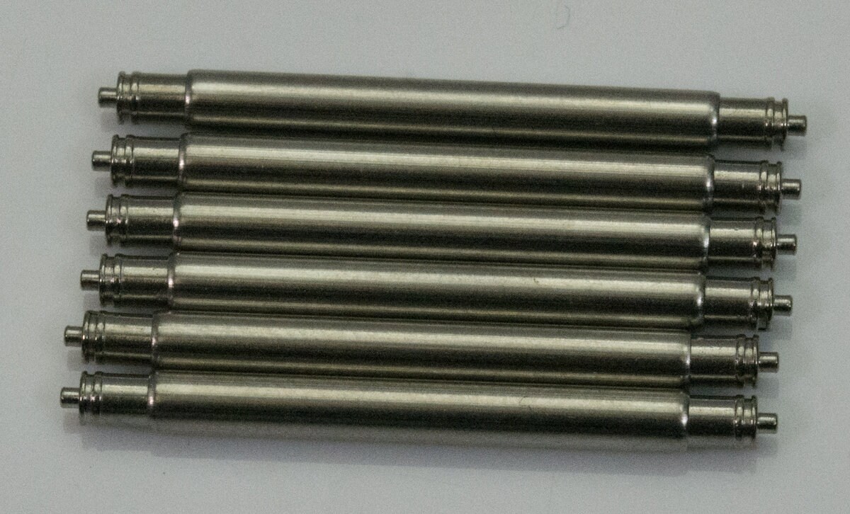 6x STRONG 2.5mm Extra Thick Spring Bars Heavy Duty Watch Straps 18 30mm ...