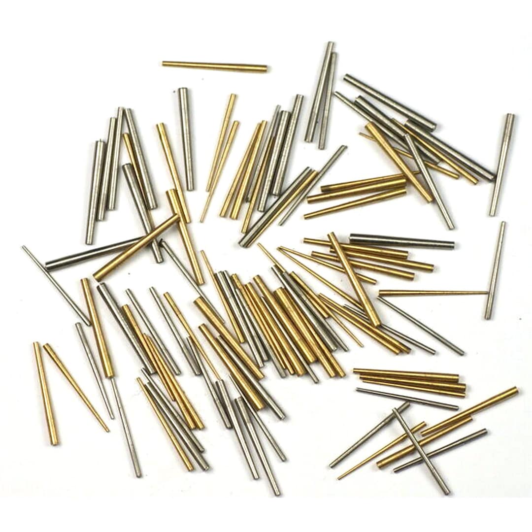 Clock Taper Pins 100x Steel Brass Assorted Mix Sizes Pin Tapered ...