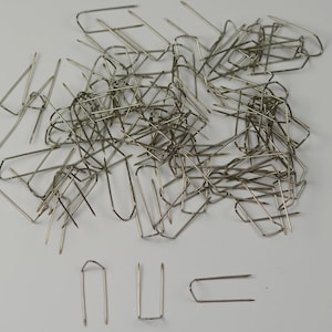 100x Silver Jewellery Display Fixings Pin U-pin U Pins Upin Jewellers ...