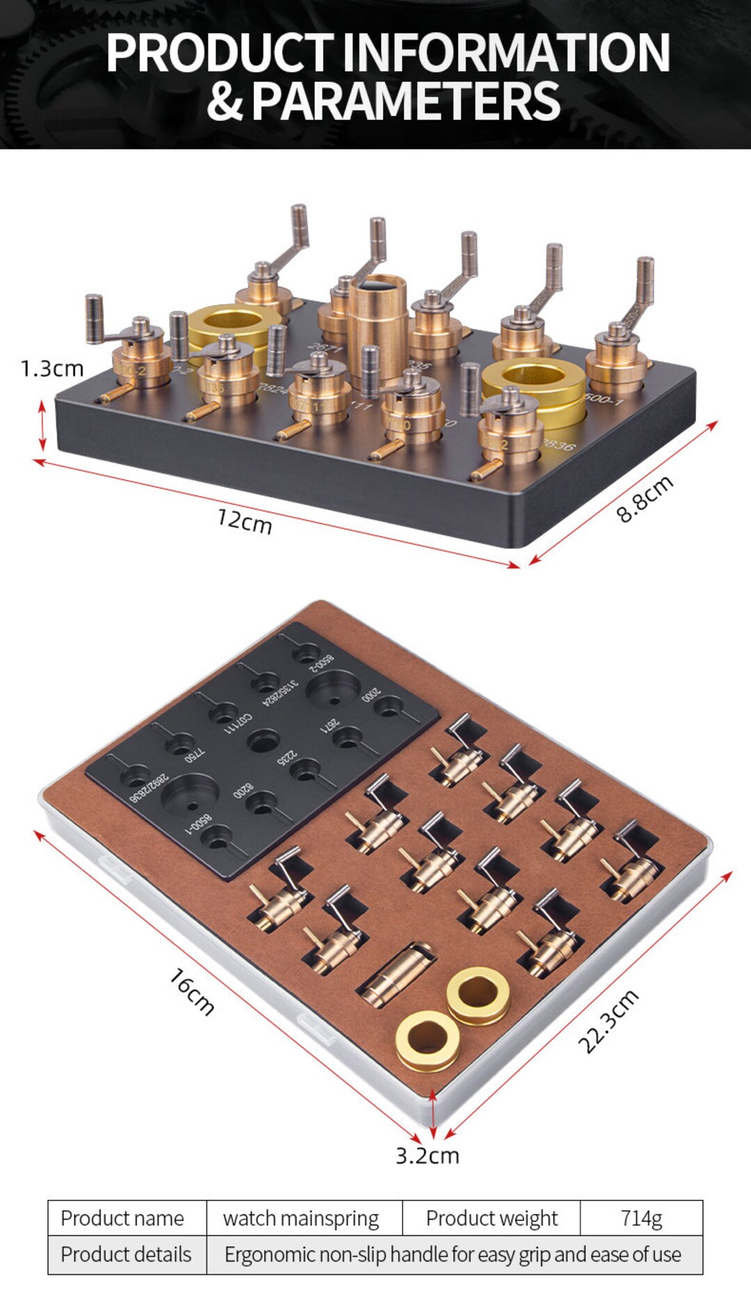 Watch Mainspring Winding Barrel Tool Release Let Down Spring Winder ...