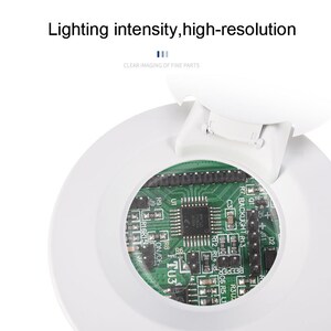 Pro Watchmakers 20x Magnifying Desk Lamp Cover LED Light Glass ...